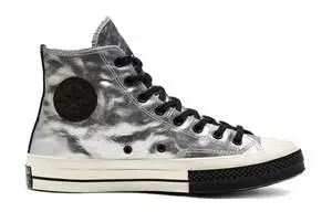 CONVERSE Chuck 70 Hi Metallic Sneakers - Silver