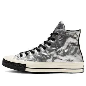CONVERSE Chuck 70 Hi Metallic Sneakers - Silver