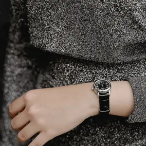 Casio Analog Quartz Watch With Leather Strap