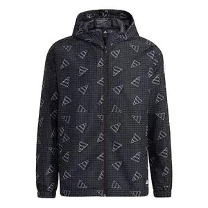 Adidas Full Print Hooded Zip-up Jacket