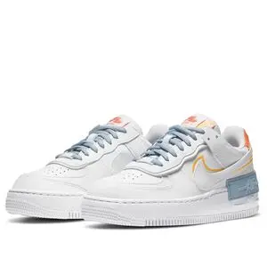 Nike Force 1 Shadow Sneakers - White//orange