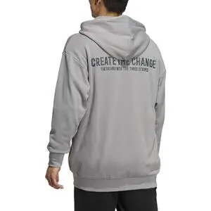 Adidas Alphabet Printing Pattern Drawstring Hooded Jacket