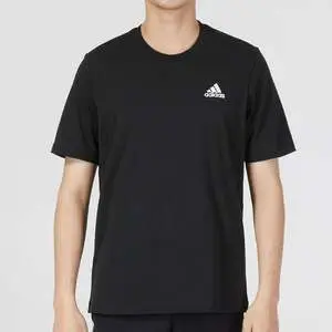Adidas Essentials Embroidered Small Logo T-shirt - Black