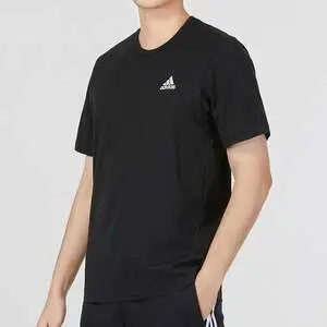 Adidas Essentials Embroidered Small Logo T-shirt - Black