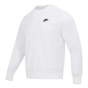 Nike Club Sweatshirt With Embroidered Logo - White