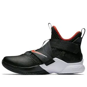 Nike Lebron Soldier 12 High Top Athletic Sneakers - Black