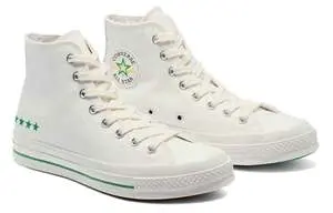 CONVERSE Chuck 70 Hi Sneakers - White/green