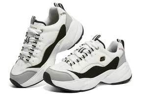 Sketchers D'lites 3.0 Cousin Low Top Sneakers - White/gray