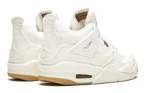 JORDAN Air 4 Retro X Levi's - White Denim