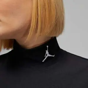 JORDAN Flight Long Sleeve Mock Neck Top