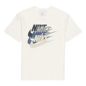 Nike As Nsw Prem Ss Tee Athleisure Casual Sports Logo Printing Short Sleeve White T-shirt - Multi-color