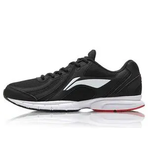 LI-NING One Piece Lightweight Running Shoes - Black/white/red