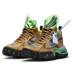 Nike X Off-white Air Terra Forma "wheat" High Top Sneakers - Brown/grey/green