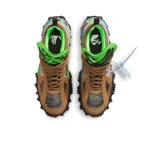Nike X Off-white Air Terra Forma "wheat" High Top Sneakers - Brown/grey/green
