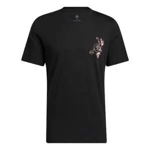 Adidas Cartoon Frog Basketball Sports Short Sleeve T-shirt - Multi-color