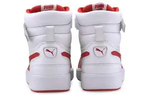 PUMA Sky Lx Mid High-top Sneakers - White/red