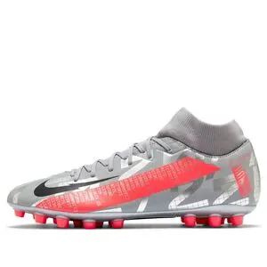 Nike Mercurial Superfly Ag Artificial Grass Soccer Cleats - Grey/silver/pink
