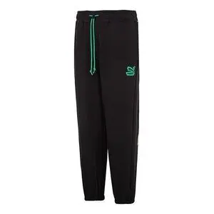 PUMA Classics Street Sport Sweatpants 'black - Black/green
