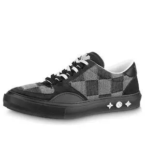 LOUIS VUITTON Ollie Sneakers In Black Plaid Mesh