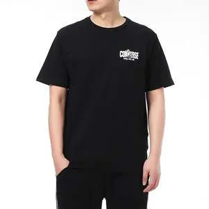 CONVERSE Keep Moving Short Sleeve T-shirt Asia Sizing - Black