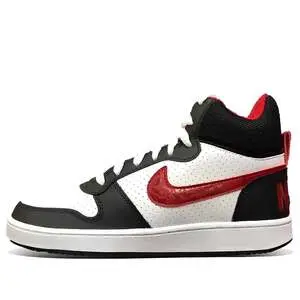 Nike Court Borough Mid High Top Sneakers - Black/red