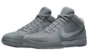 Nike Zoom Kobe 4 "fade To Black" Low Top Sneakers - Grey/black