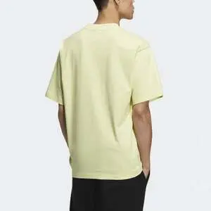 Adidas Originals C Tee Solid Color Small Label Loose Sports Short Sleeve Couple Style - Yellow