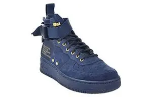 Nike Sf Air Force 1 Mid High Top Sneakers - Blue