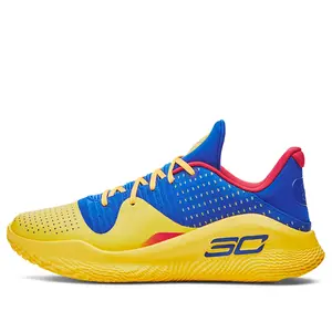 Under Armour Curry 4 Low 'curry Jam' Sneakers - Yellow/blue