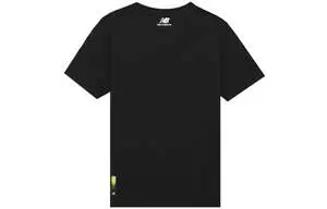 NEW BALANCE Round Neck Minimalistic Casual Short Sleeve - Black