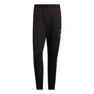 Adidas Solid Color Elastic Waistband Sports Pants/trousers/joggers Black - Multi-color