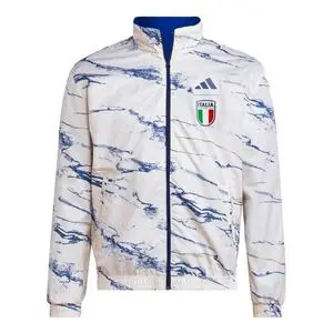 Adidas Italy Anthem Reversible Track Jacket - Blue/white