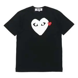 Play Comme Des Garcon Emblem Heart T-shirt - Black
