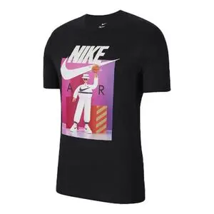 Nike Printing Short Sleeve 'airman Futura - Black
