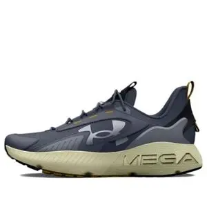 Under Armour Hovr Mega 2 Mvmnt Athletic Sneakers - Downpour Grey/lemon Ice/metallic Harbor Blue