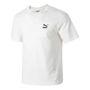 PUMA Logo Pocket T-shirt - White