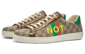 Gucci Ace "fake/not Print" Sneakers