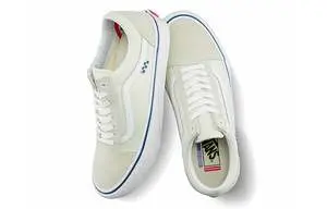 VANS Skate Old Skool Checkerboard Low Top Sneakers - Creamy