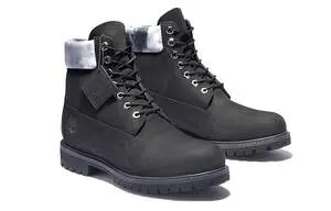 Timberland Premium 6 Inch Waterproof Boots - Black/white/grey