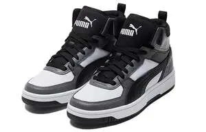 PUMA Rebound Joy Mid Top Sneakers - Grey/white/black