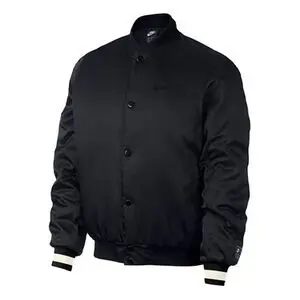 Nike Woven Baseball Jacket - Black