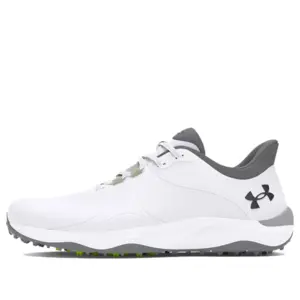 Under Armour Drive Pro Spikeless Golf Shoes - White/grey