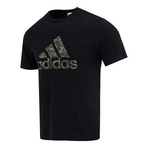 Adidas Camo Short Sleeve T-shirt - Black