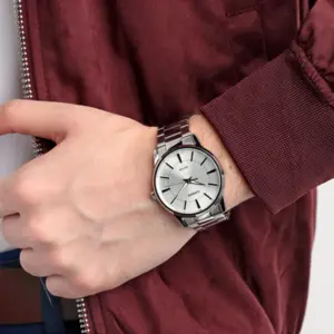 Casio Stainless Steel Analog Watch - Silver