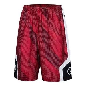 LI-NING Way Of Wade Logo Basketball Shorts - Red/black/white