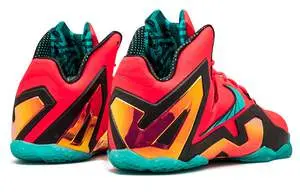 Nike Lebron Elite 'hero' High Top Athletic Sneakers - Red/black/green