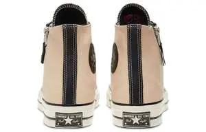 CONVERSE Leather Side Zip Chuck 70 High Top Sneakers
