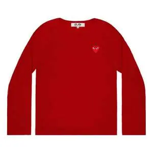 Play Comme Des Garcon Emblem Long Sleeve T-shirt