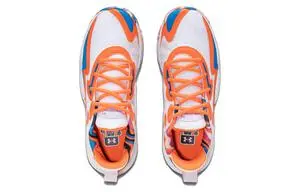 Under Armour Spawn 5 Low Top Basketball Sneakers - White/orange