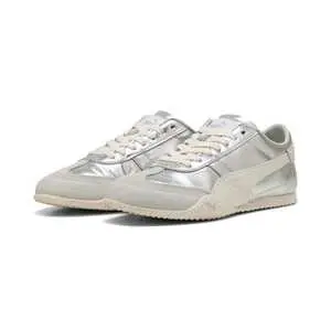 PUMA Bella Ut Leather Sneakers - Silver/white